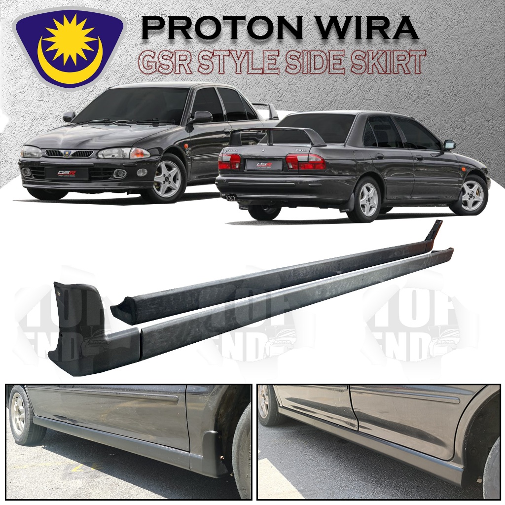 PROTON WIRA SEDAN SALOON WIRA AEROBACK LANCER GSR SIDE SKIR KEPALA ...