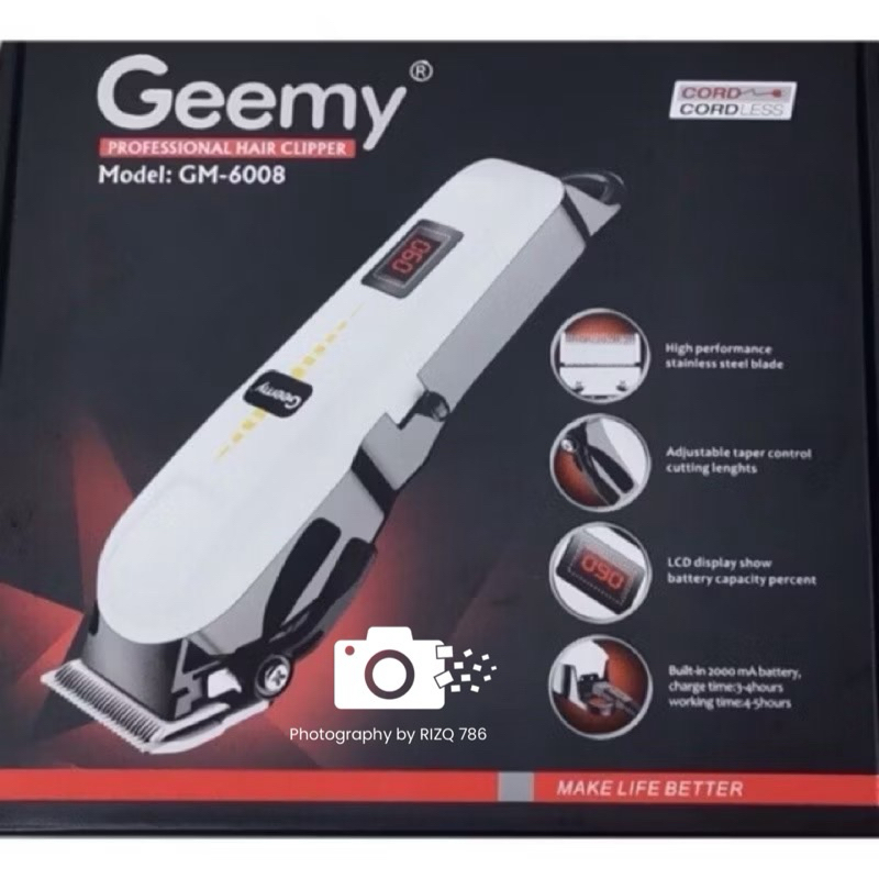 Geemy GM-6008 | GM-2600 | GM-6005 |GM-6130 | GM-6053 | GM-6050 Rechargeable Trimmer [Gunting ...