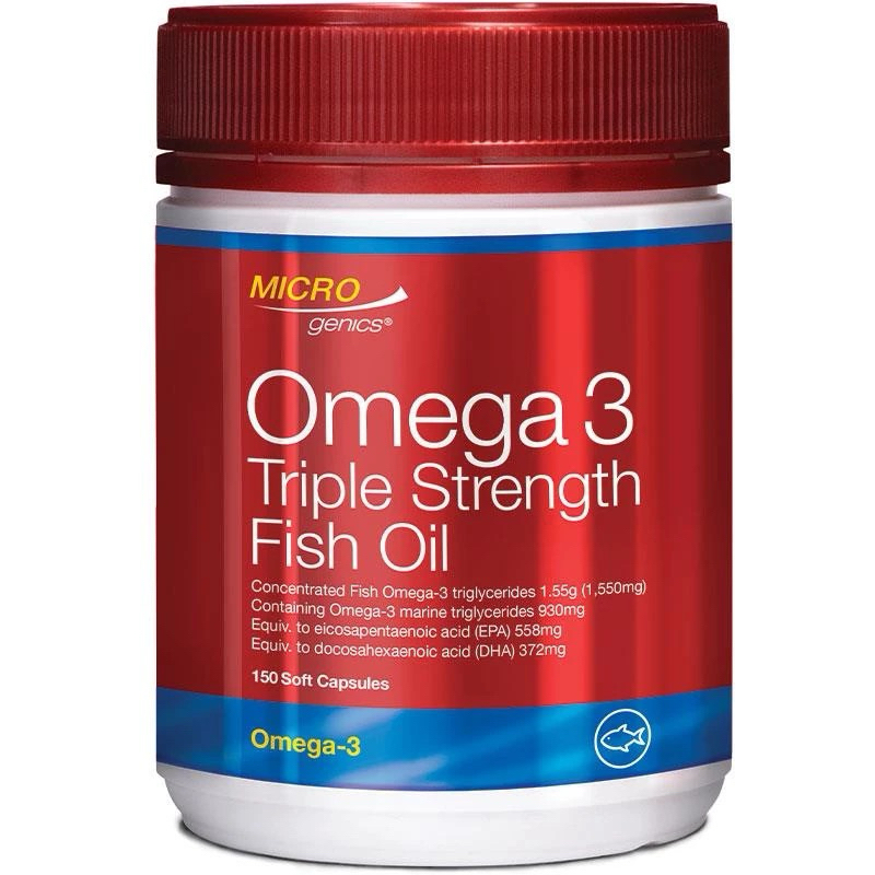 Microgenics Omega 3 Triple Strength Fish Oil 150 Capsules Exp:1/27 ...