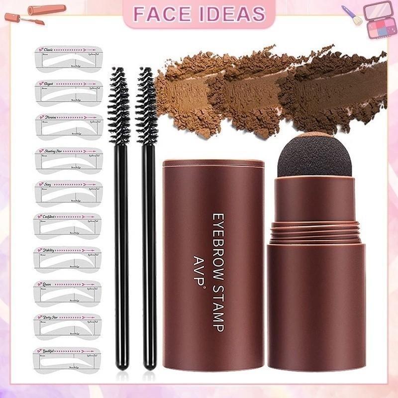 Eyebrow Stamp Shaping Kit Brow Powder Stamp Makeup Eyebrow Artifact ...