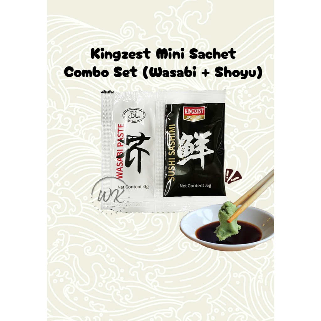 Kingzest Mini Sachet Combo Set Wasabi+Shoyu HALAL | Shopee Malaysia
