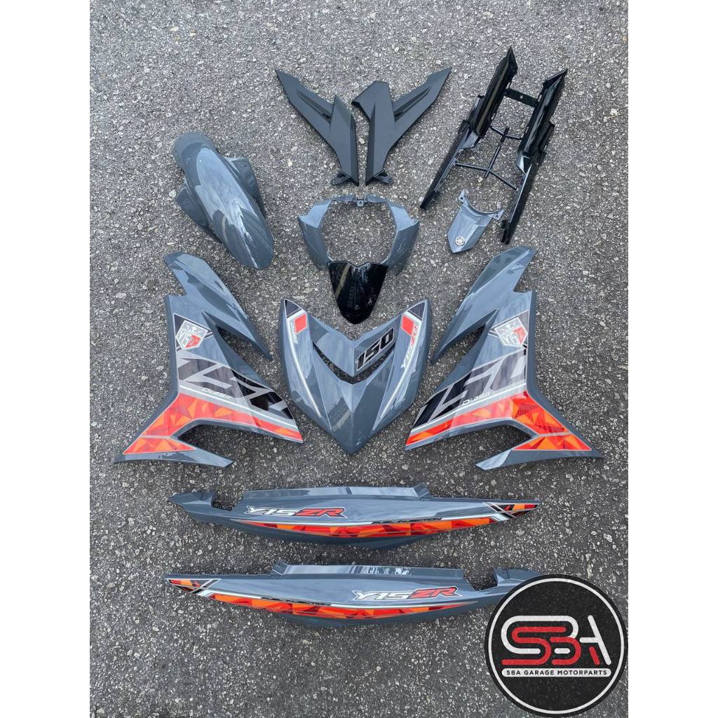 COVERSET YAMAHA Y15 YSUKU Y15ZR V1 V2 DIASIL GREY ORANGE GREY TANAM ...
