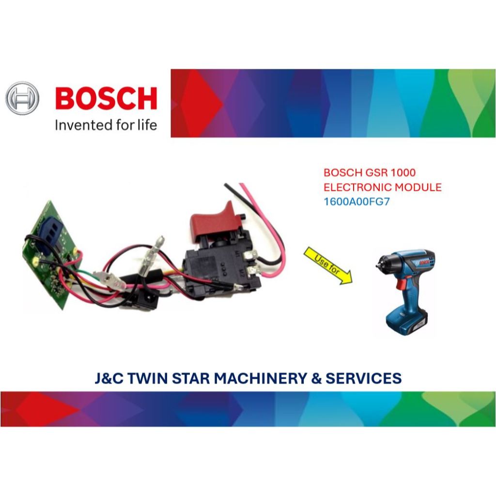 BOSCH GSR 1000 ELECTRONIC MODULE / GSR 1000 SWITCH / SUIS (GEN1) 1600 ...