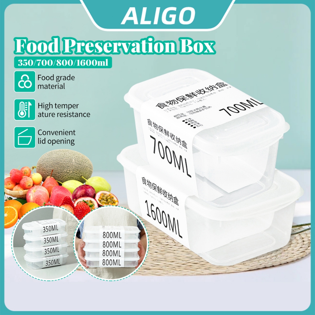 1600 ML Food Storage Plastic Box Freezer Fridge Food Fruit Vege ...