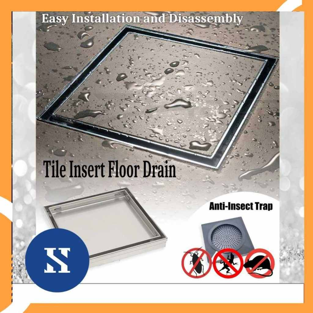 130mm Floor Trap Floor Grating Anti Cockroach ABS Base Smart Floor Trap ...
