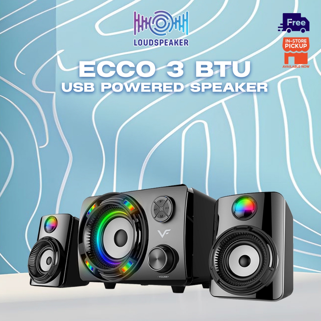 Vinnfier VF ECCO 3 BTU 2023 Version Bluetooth Stereo Sound Speaker FM ...