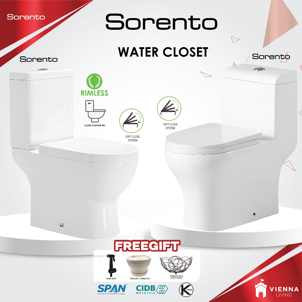 SORENTO One piece Close Coupled water closet jamban tandas wc bilik air ...