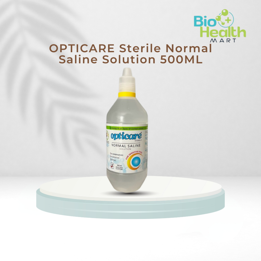 OPTICARE Sterile Normal Saline Solution 500ML | Shopee Malaysia