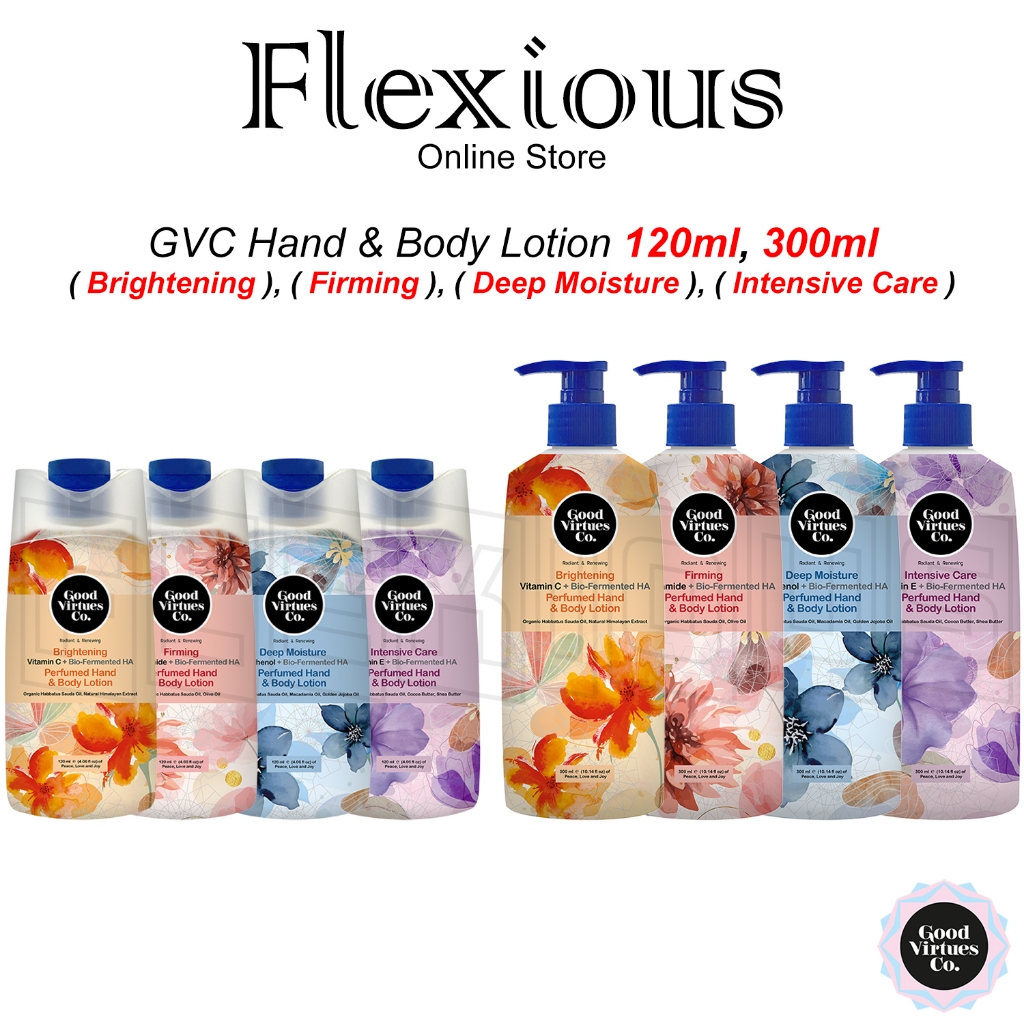 *GVC* Good Virtues Co. Hand and Body Lotion 120ml, 300ml (Brightening ...
