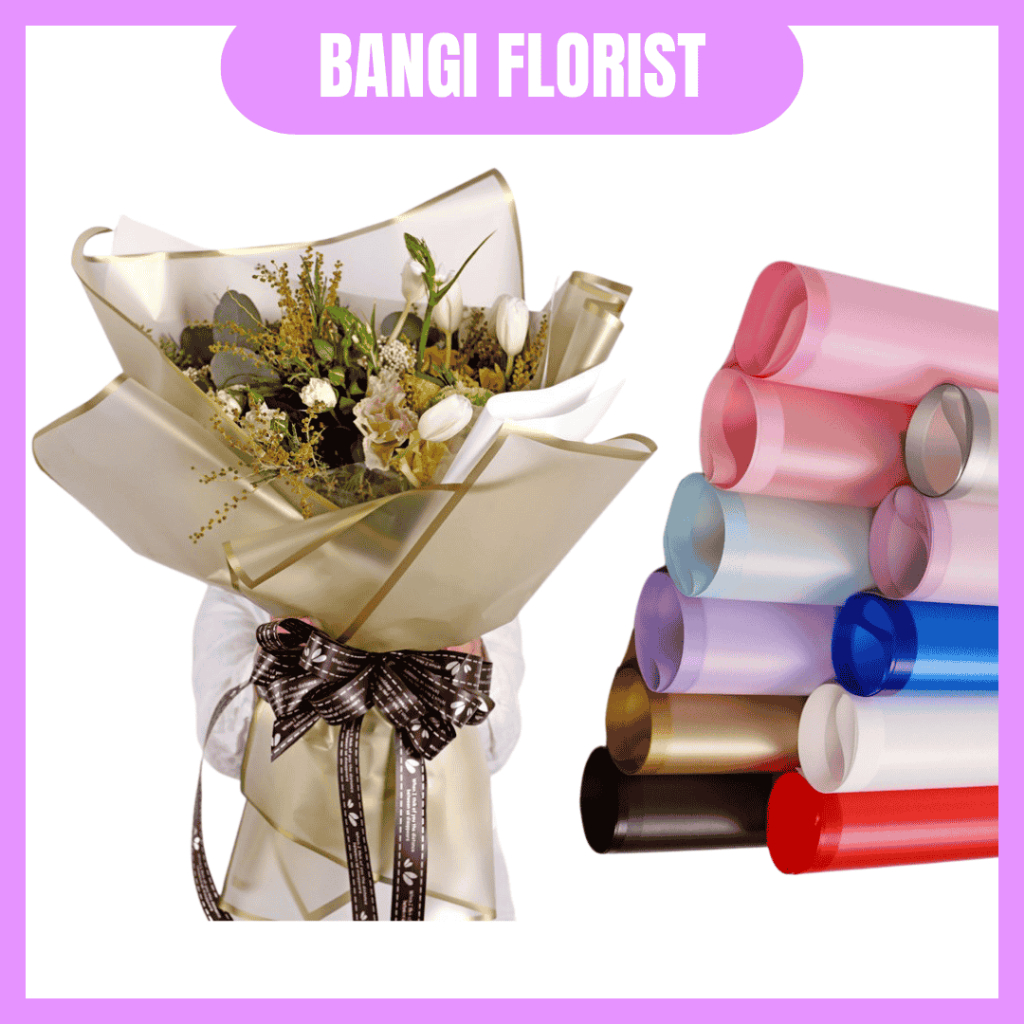 (20PCS) WL LINE Waterproof Flower Wrapping Paper Bouquet Gift Florist ...