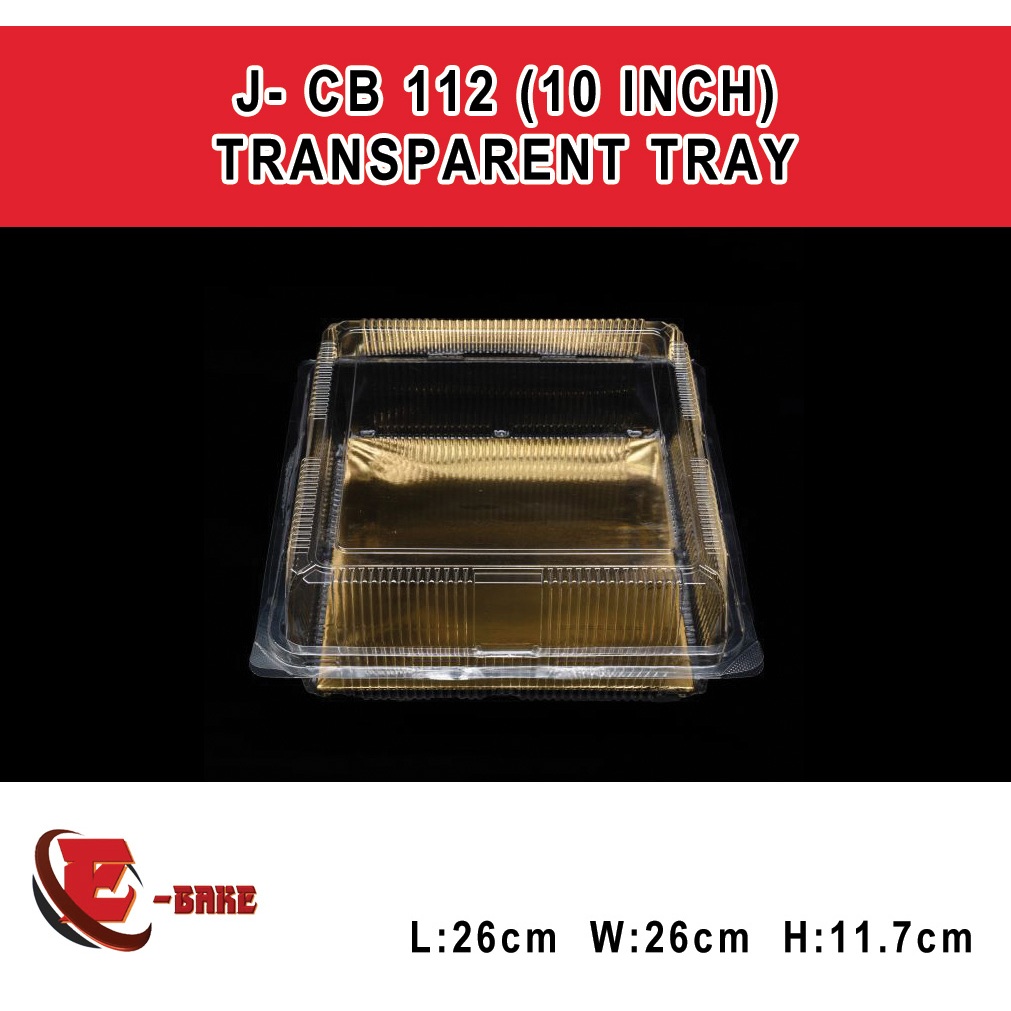 JCB 112 (10INCH )TRANSPARENT SQUARE CONTAINER | Shopee Malaysia