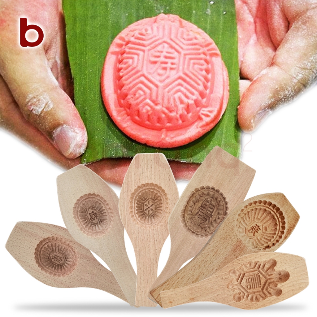 [MY BEST SELLING] Traditional Ang Ku Kuih Mould | Wooden Ang Ku Kuih ...