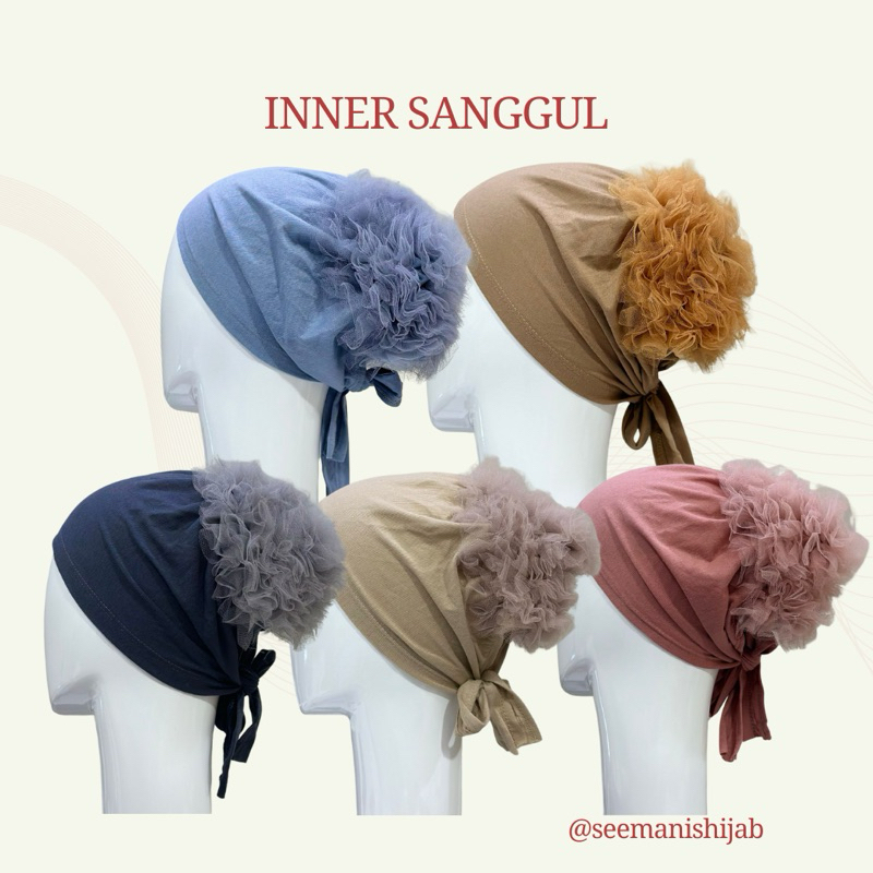 NEW ITEM INNER TUDUNG SANGGUL TALI INNER LACE TURKEY INNER SEJUK ...
