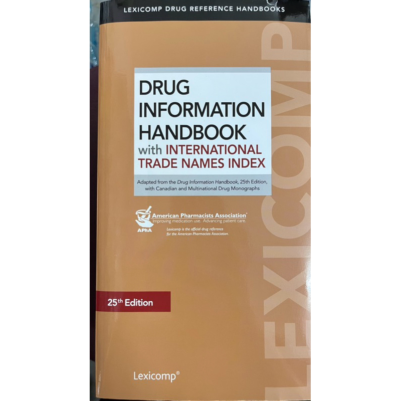 Lexicomp Drug Information Handbook with International Trade Names Index ...