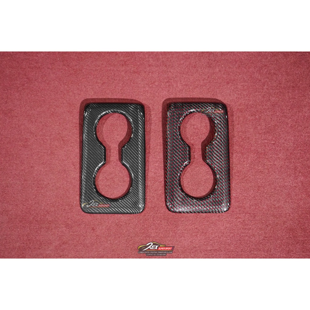 Honda Civic FL5 Type R Interior Rear Cup Holder Real Dry Carbon Black ...