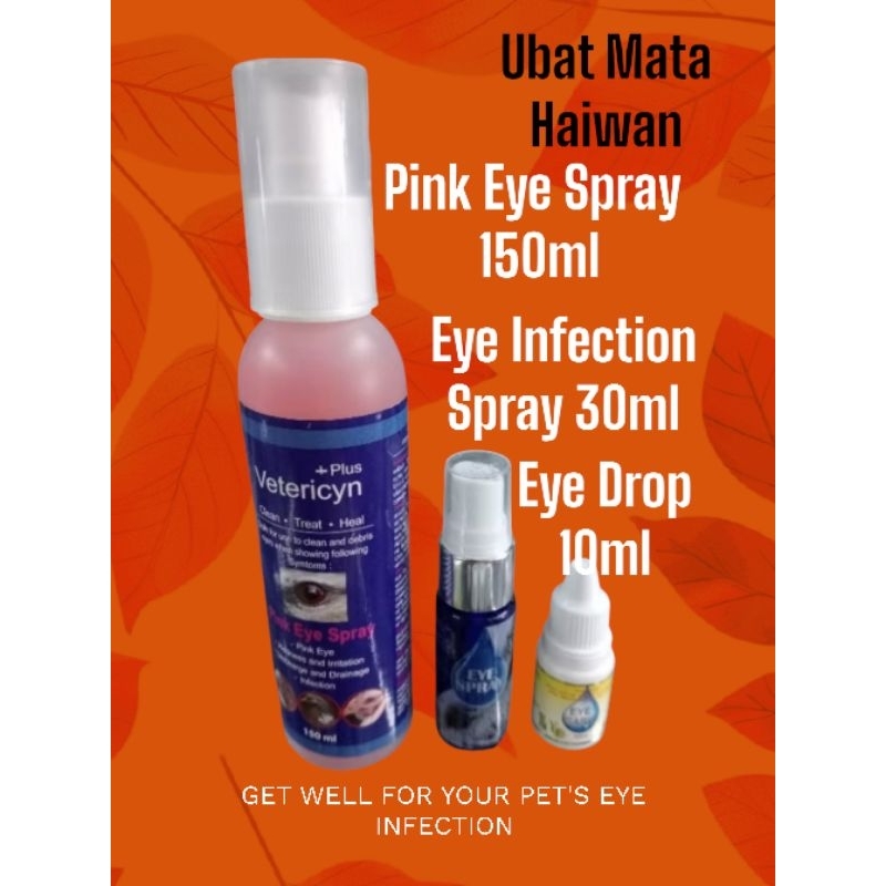 Ubat Mata Haiwan- Vetericyn Pink Eye Spray 150ml/ Eye Spray 30ml/ Eye ...