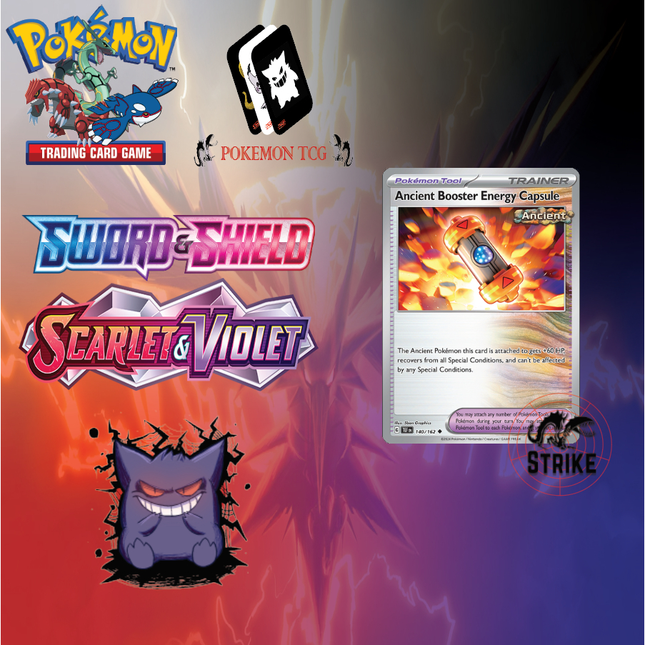 Pokemon Trainer Card - Ancient Energy Booster Capsule 140/162 SV05 ...