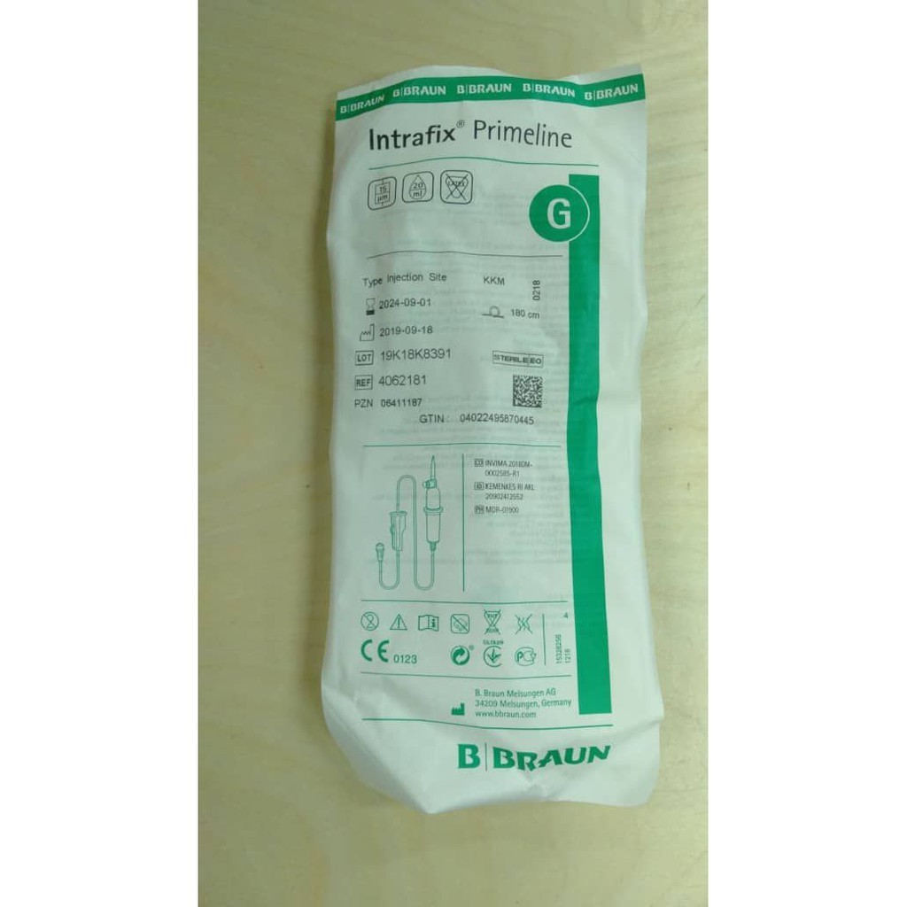 B.BRAUN Intrafix Primeline G 1's (Exp: July 2029) Infusion Drip Set ...