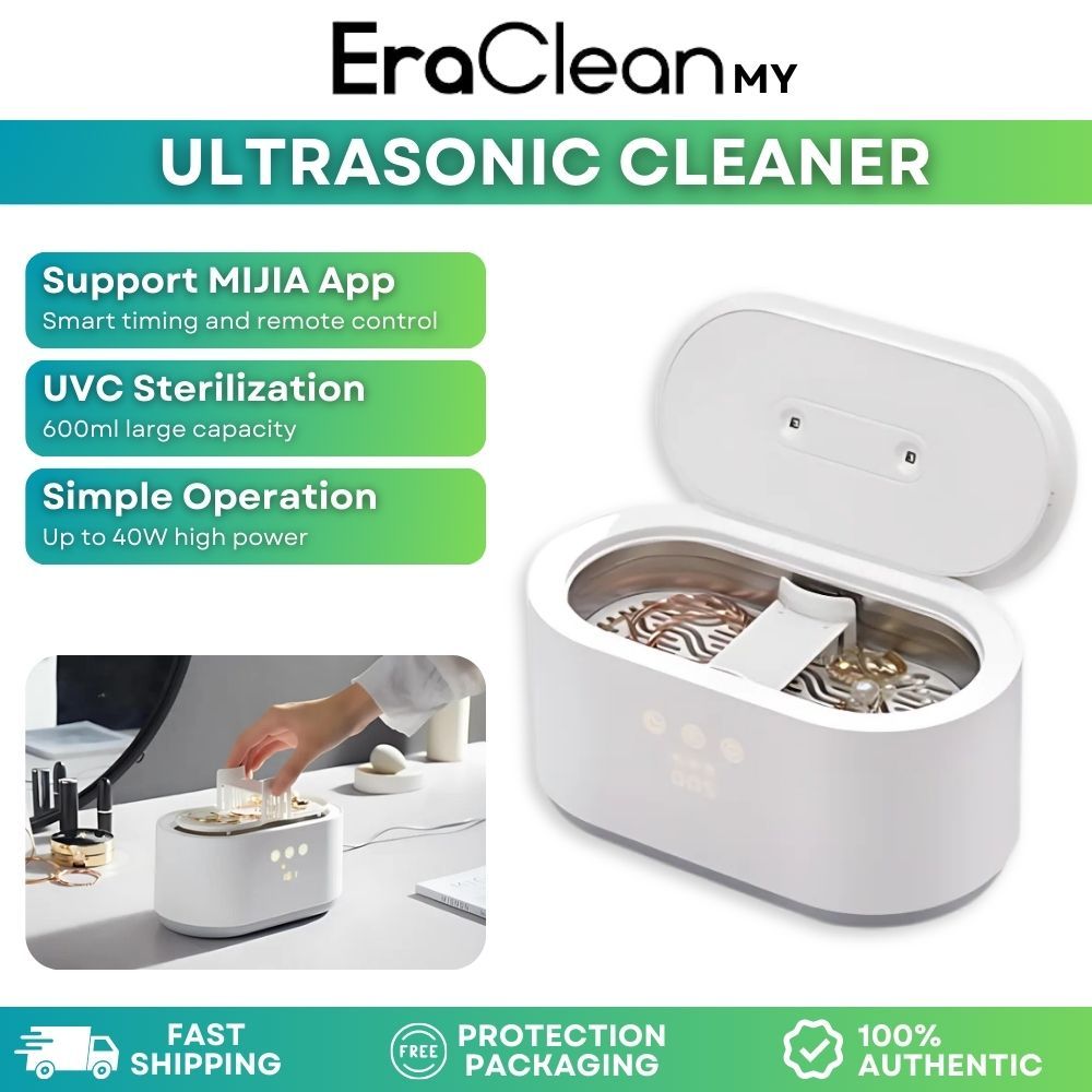 EraClean GC01 UVC Sterilization Ultrasonic Cleaner 40W/ 45000Hz/600ml ...