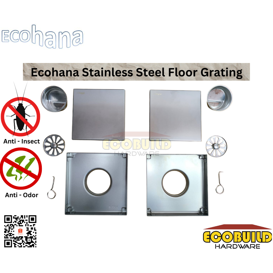 Ecohana Stainless Steel Floor Grating - Tiles Insert (Extra Thick ...