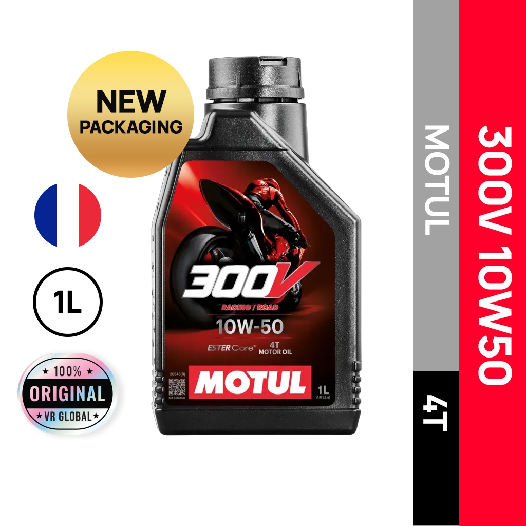MOTUL 300V FACTORY LINE 10W50 1L MINYAK HITAM MOTORSIKAL SINTETIK PENUH ...