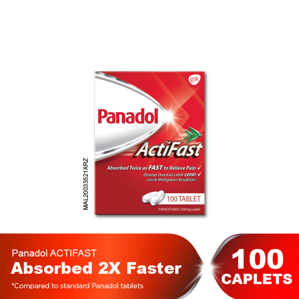 Panadol Actifast for Fast Pain Relief (100's) | Shopee Malaysia