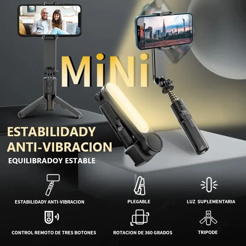 Selfieshow L09 Fill Light Gimbal MINI Stabilizer Bluetooth Remote ...