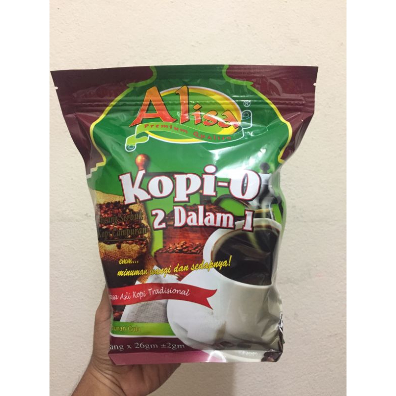 kopi o uncang 2 in 1 alisa coffee o white coffee cafe water drink black ...