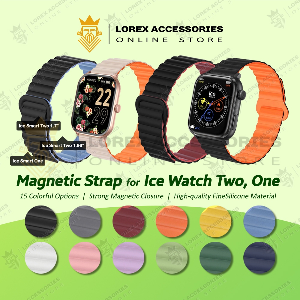 Strap for Ice Watch Two 1.96" / 1.7", Strong Magnetic Strap 22mm 20mm ...