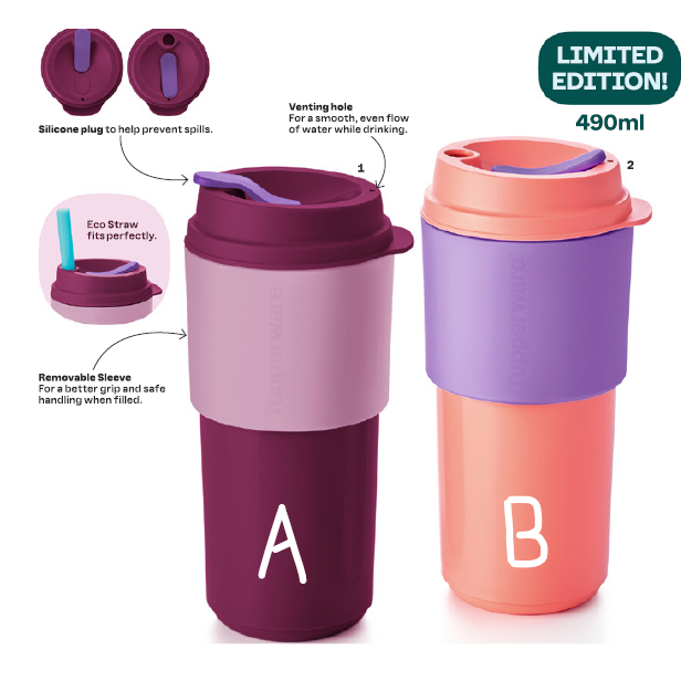 🔥READY STOCK🔥Tupperware Coffee To Go 490ml | Shopee Malaysia