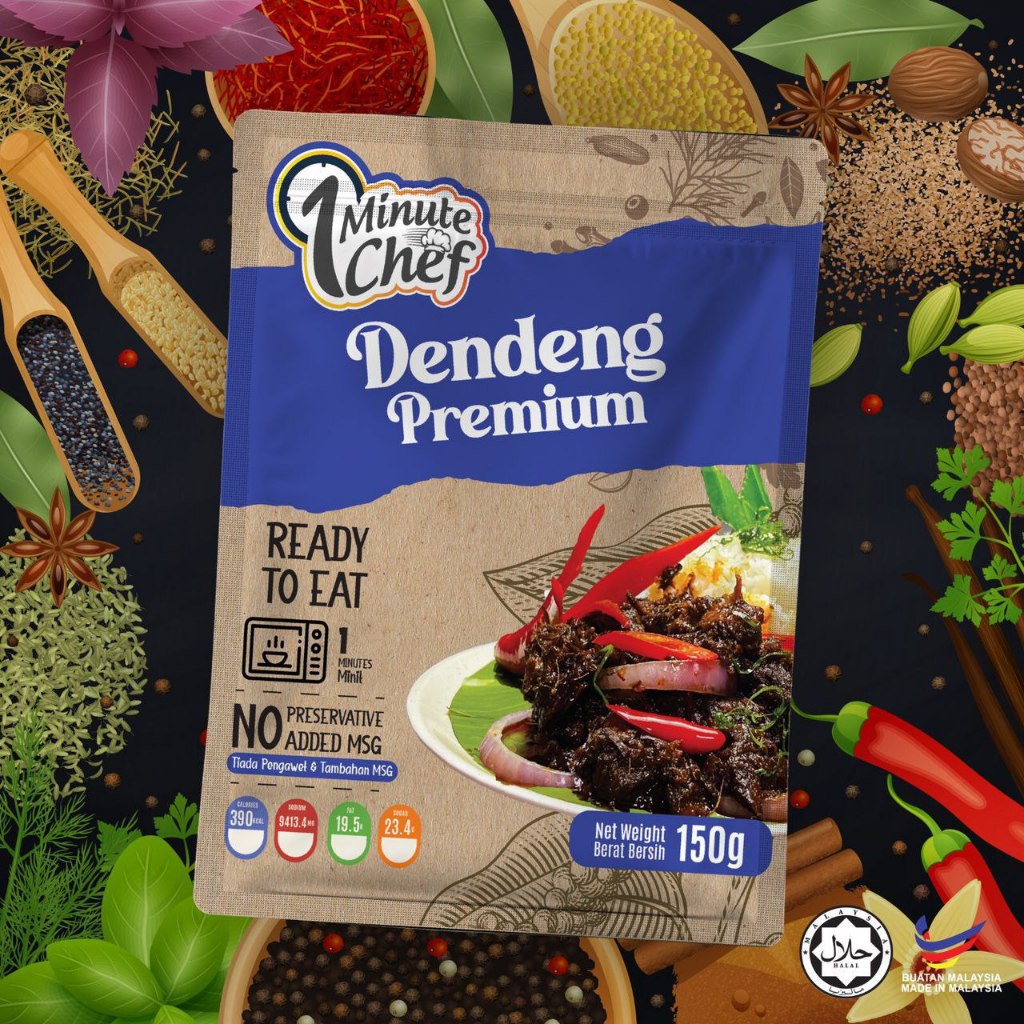 One Minute Chef Dendeng Daging Premium READY TO EAT | Shopee Malaysia
