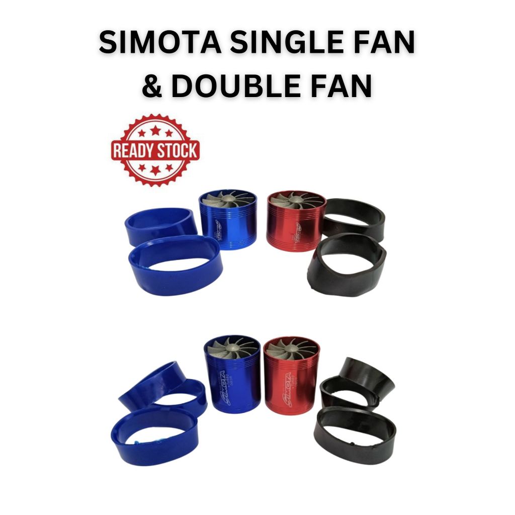 Simota Super Spiral Turbo Jet Ventilator Twin Fan 2.5 inch Single Fan Turbo Jet Fan | Shopee ...