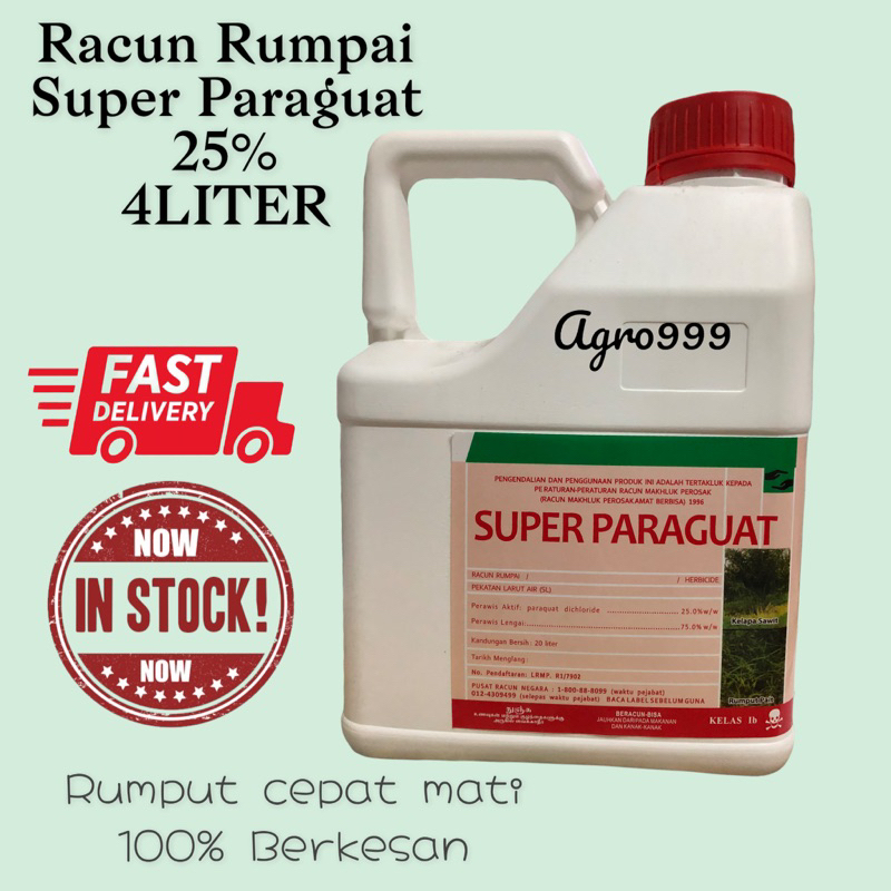4L Racun sentuh 25%|Racun Lalang&rumput |PP | Shopee Malaysia