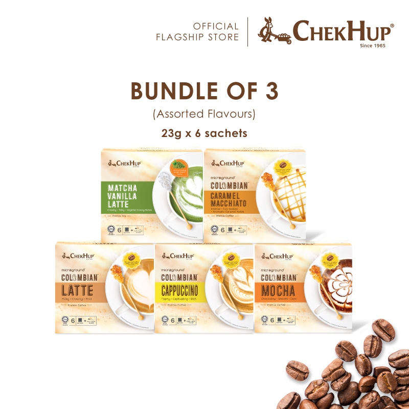 [Bundle of 3] Chek Hup Microground Colombian Coffee 23g x 6s | Shopee ...