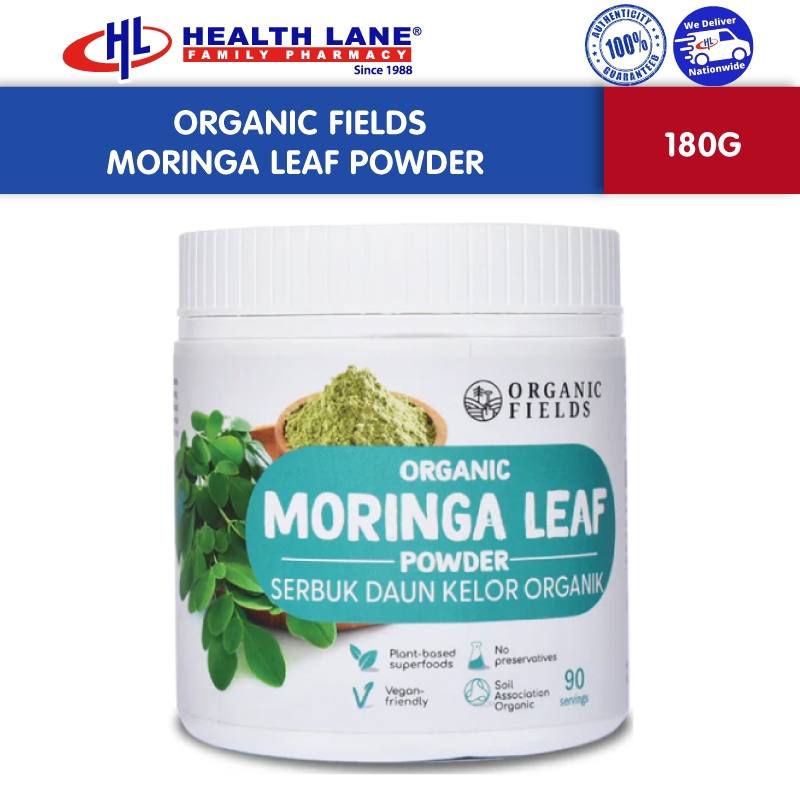 Organic Fields Moringa Leaf Powder (180g) | Shopee Malaysia