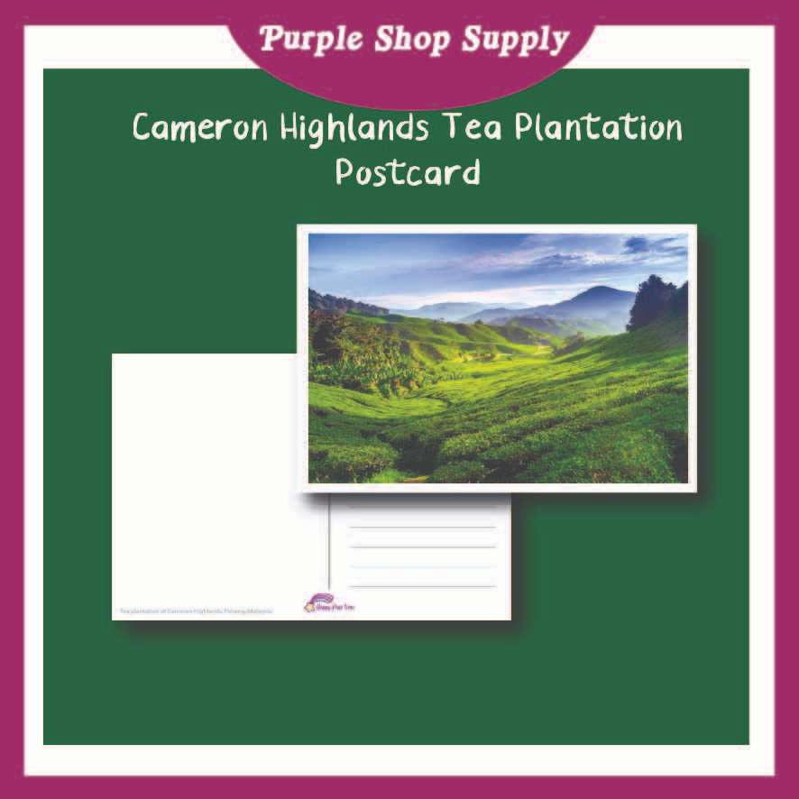 Cameron Highlands Postcard / Poskad / Postcrossing / Malaysia Pahang ...