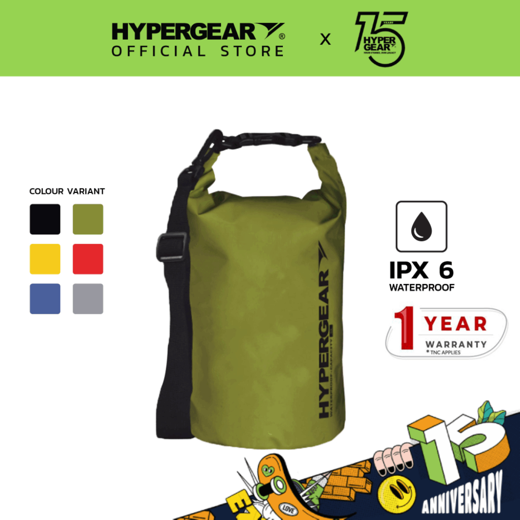 Hypergear Beg Kalis Air / Dry Bag 5L (Waterproof | Durable | Heavy Duty ...