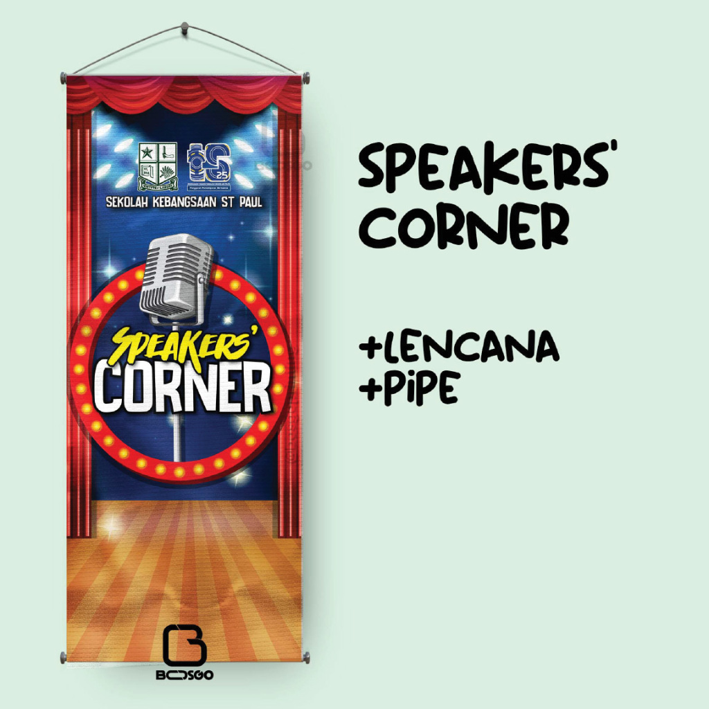 BOSGO Bunting Speakers' Corner Sekolah (2x5ft-pipe) | Shopee Malaysia