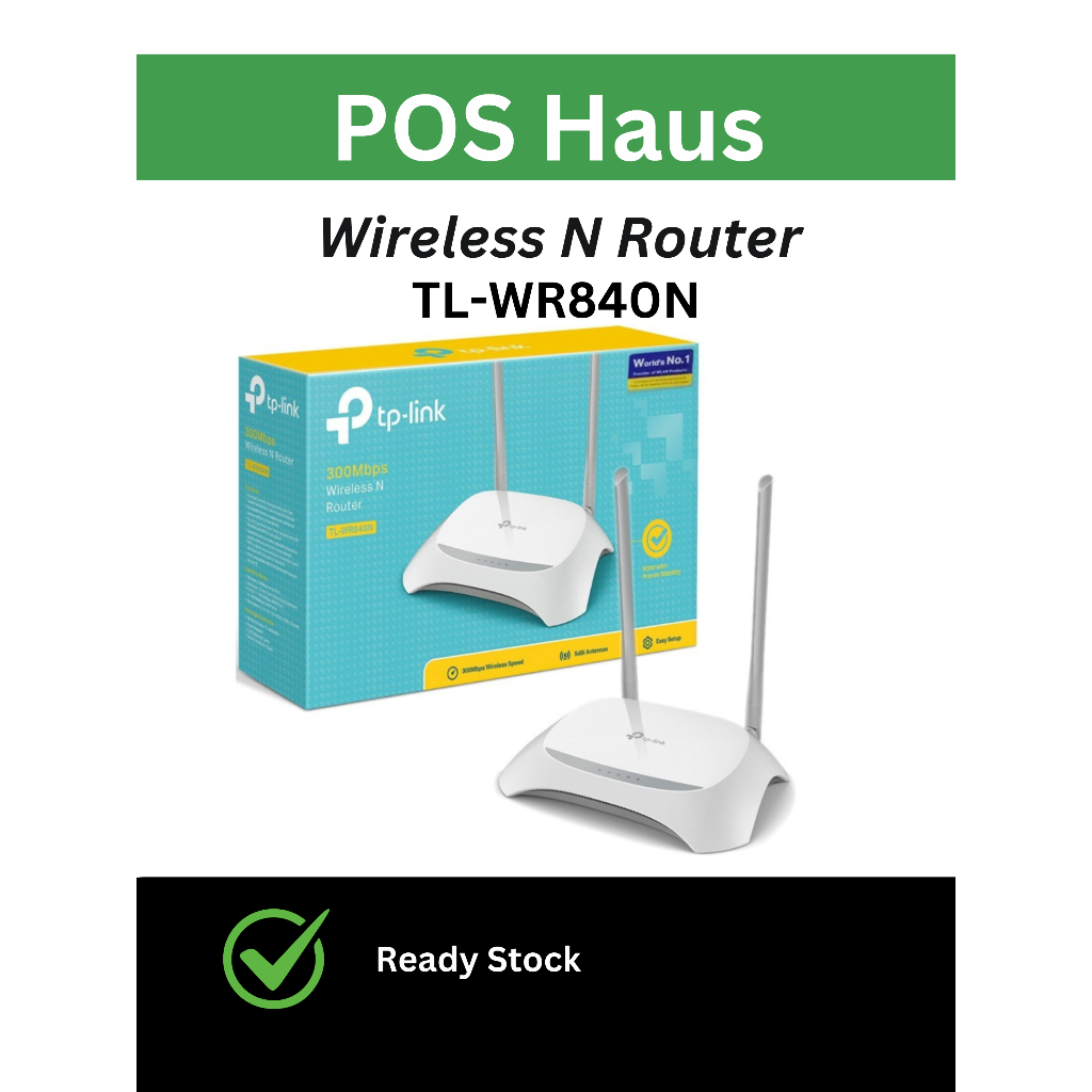 TP-Link TL-WR840N 300 Mbps Wireless N Router | Shopee Malaysia