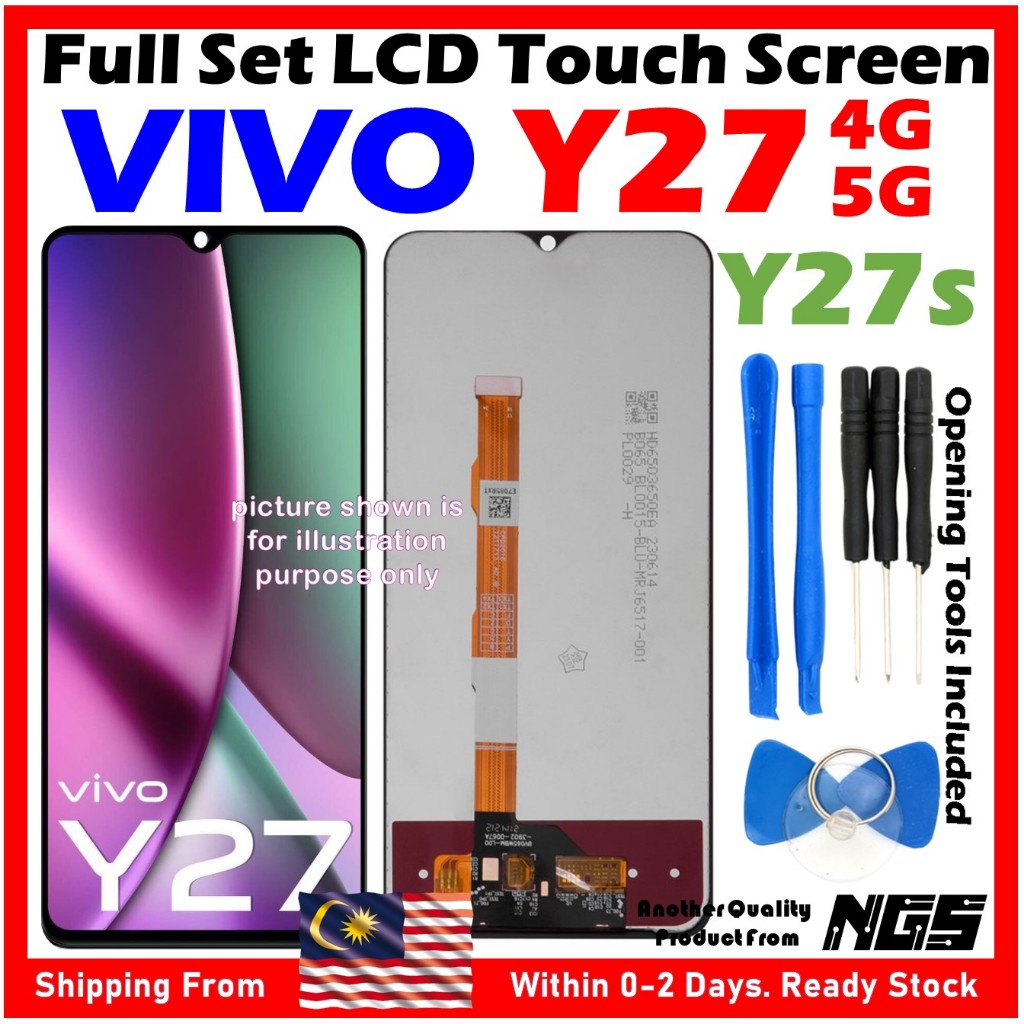 ORIGINAL NGS Brand Full Set LCD Touch Screen Compatible For VIVO Y27 4G / VIVO Y27 5G / VIVO ...