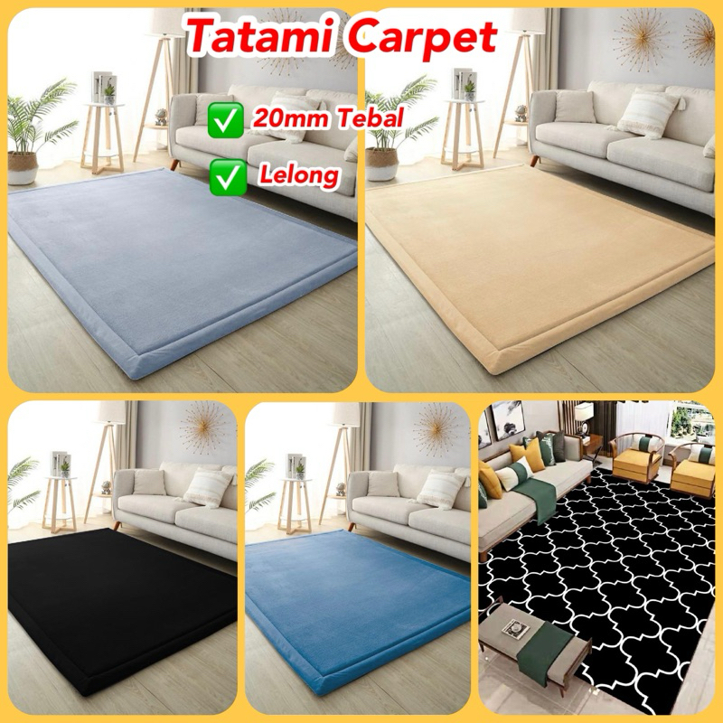 TATAMI CARPET XXL,XL,M Karpet Tatami Tebal (20MM) Original Japanese Carpet High Quality READY ...