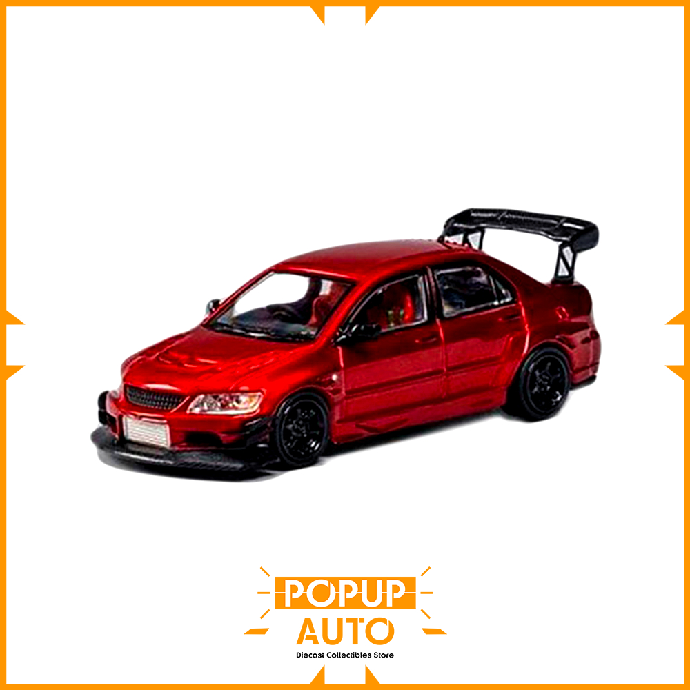 CM Model 1:64 Mitsubishi Lancer Evo IX - Metallic Red CM64-EVOIX-24MR Diecast Vehicle / Car Toy ...