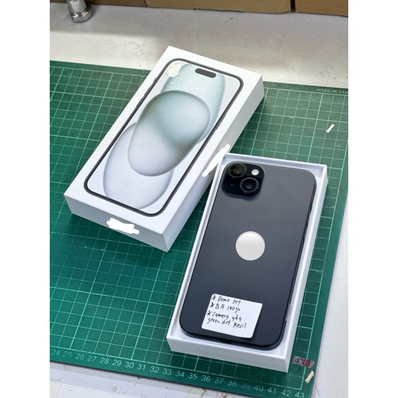 Original 15+ 128gb Fullset Display Unit (Camera Have Small Green Dot ...