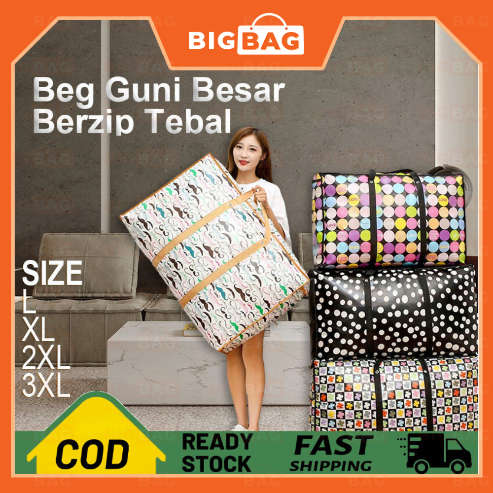 Beg Guni Besar Tebal Beg Waterproof Kampung Murah Beg Laundry Eco Beg ...