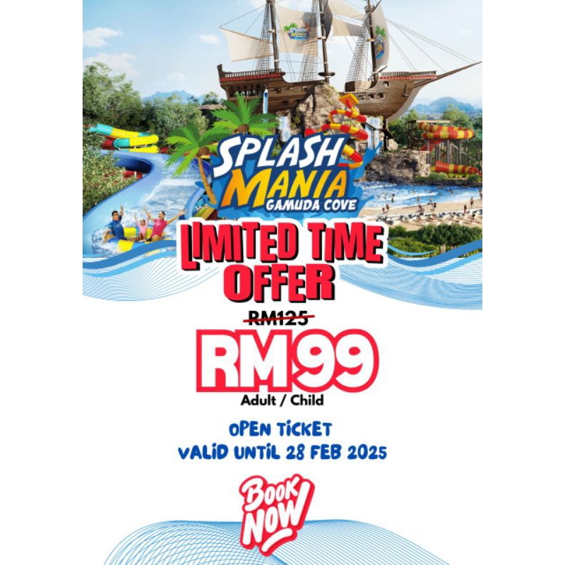 SPLASH MANIA WATERPARK, GAMUDA COVE | Shopee Malaysia
