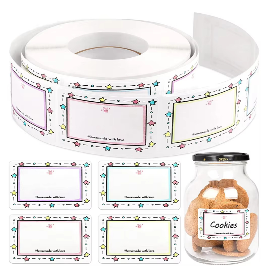 50/250pcs Blank Date Writable Label Sticker Kitchen Refrigerator Food ...