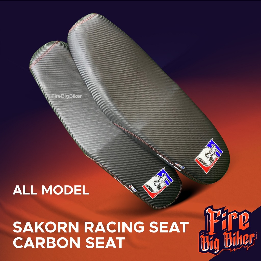 BIG BIKER SAKORN RACING SEAT CARBON SEAT SYM VF3I Y16ZR Y15ZR RS150 RSX ...