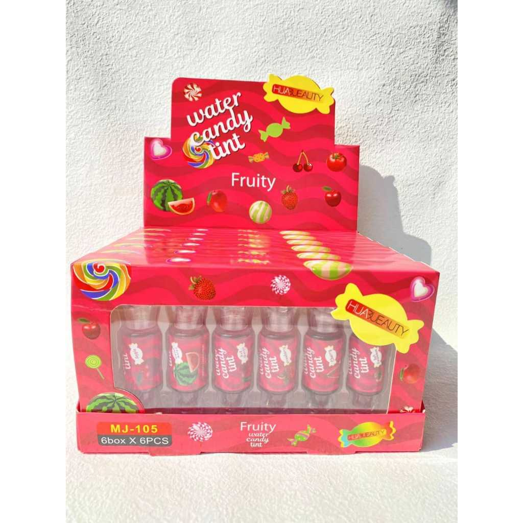 Fruity Flavors Water Candy Tint Lip Tint Box (6 PCS | Shopee Malaysia