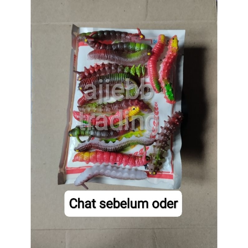 Ajiebb ulat pengorek batang random color code bsl red toy | Shopee Malaysia