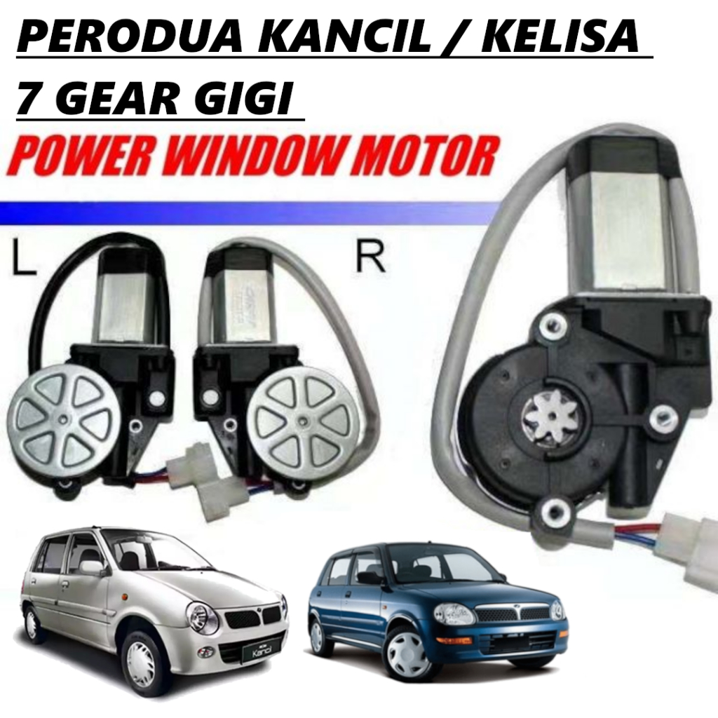 Perodua Kancil Kelisa Power Window Motor Left Right 7 Gigi Moto Tingkap ...